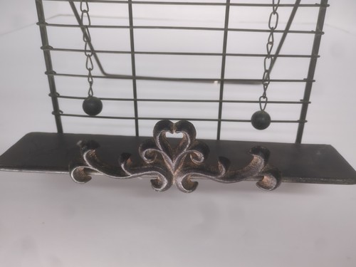 Rustic Cookbook Stand Metal Recipe Holder Steel Ball Page Holder ...