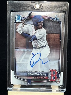 D’Angelo Ortiz Bowman 1st Autograph - 2025 Bowman Draft #CPA-DO + Mag Case | eBay