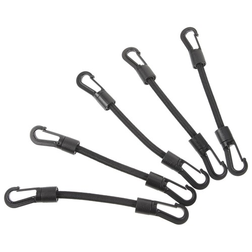 5 Pcs Load Securing Elastic String Hook Outdoor Bungee Cords with Hooks ...