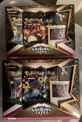 Pokemon TCG: Shining Fates Mad Party Pin Collections Box (Bunnelby ...