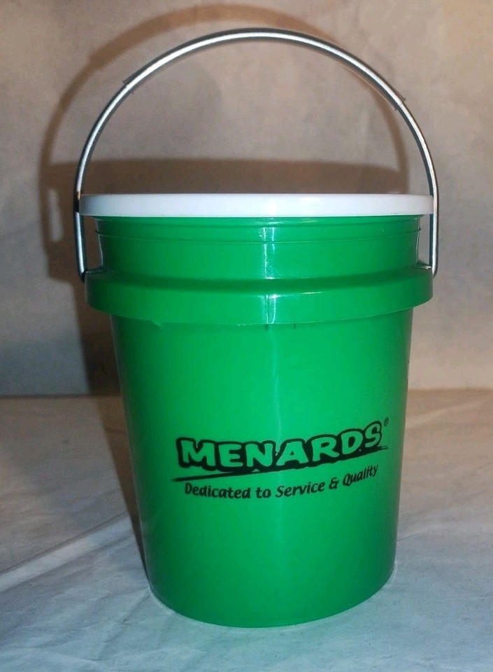 Menards Mini Bucket With Lid Paint Pail, 0.5-Quart ,400ml , 4in Tall | eBay