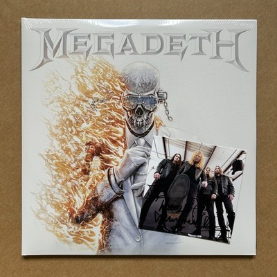 Megadeth - Megadeth 'Ghostly' Red & Blue Vinyl LP & Signed Art Card ...