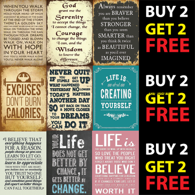 Vintage Plaques With Quotes