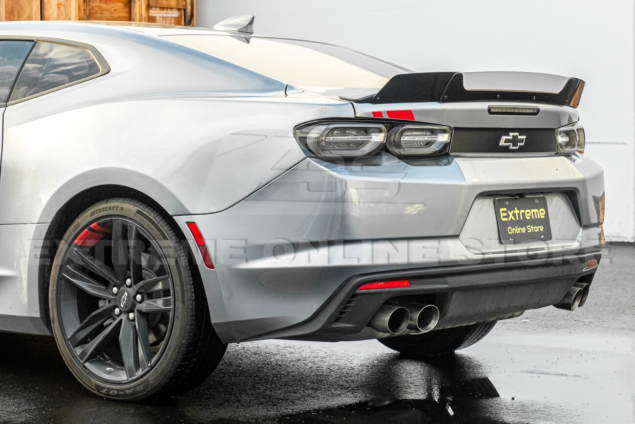 For 16-Up Chevrolet Camaro GM Stock Blade Wing Smoke Tint Wickerbill ...