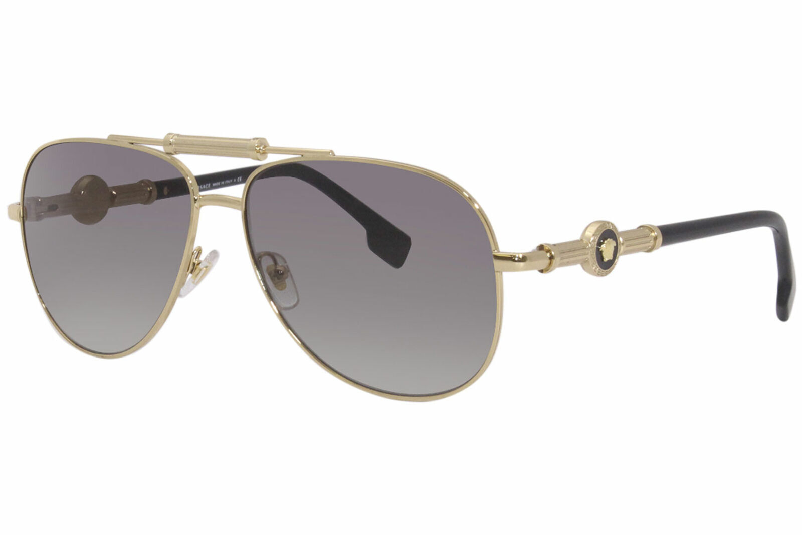 Versace VE2236 140mm Sunglasses witth Gold Metal Frame and Gray Non ...