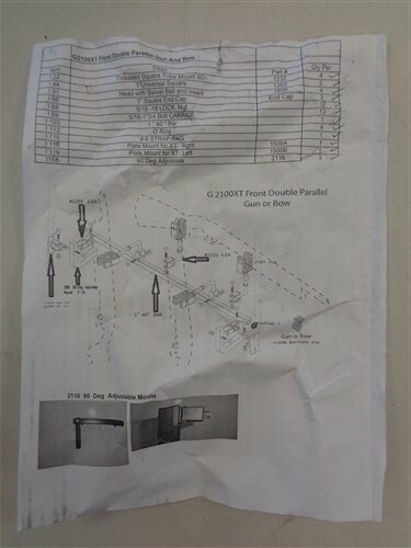 SURE GRIP RACKS XT DOUBLE FRONT HUNTING WEAPON RACK 616478 G2100XT ATV ...