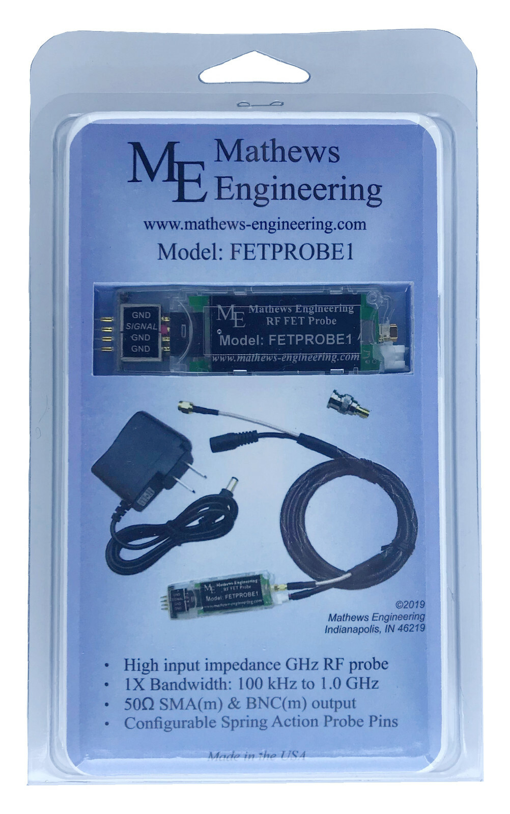 Active FET Probe, 1000 MHz, Very High Input Impedance, GHz Bandwidth ...