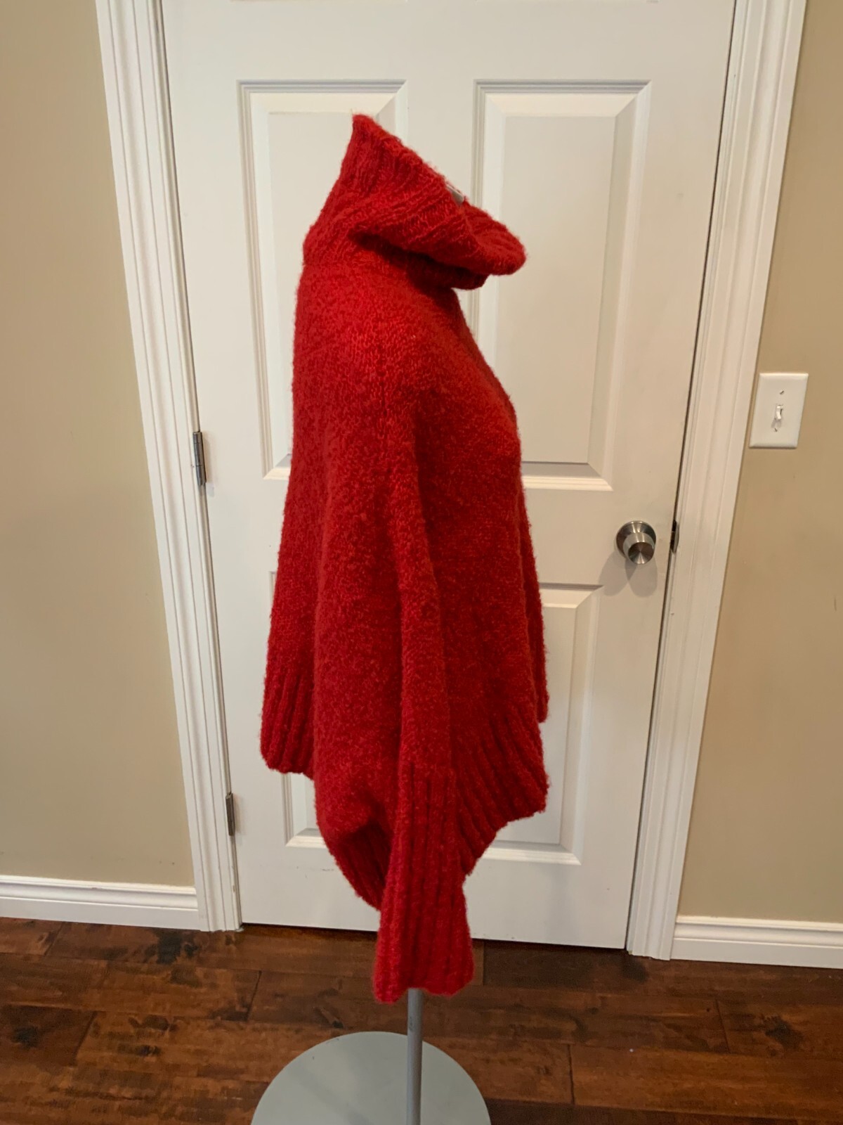 SMYTHE x AUGDEN Red Alpaca/Wool Oversized Turtleneck … - Gem