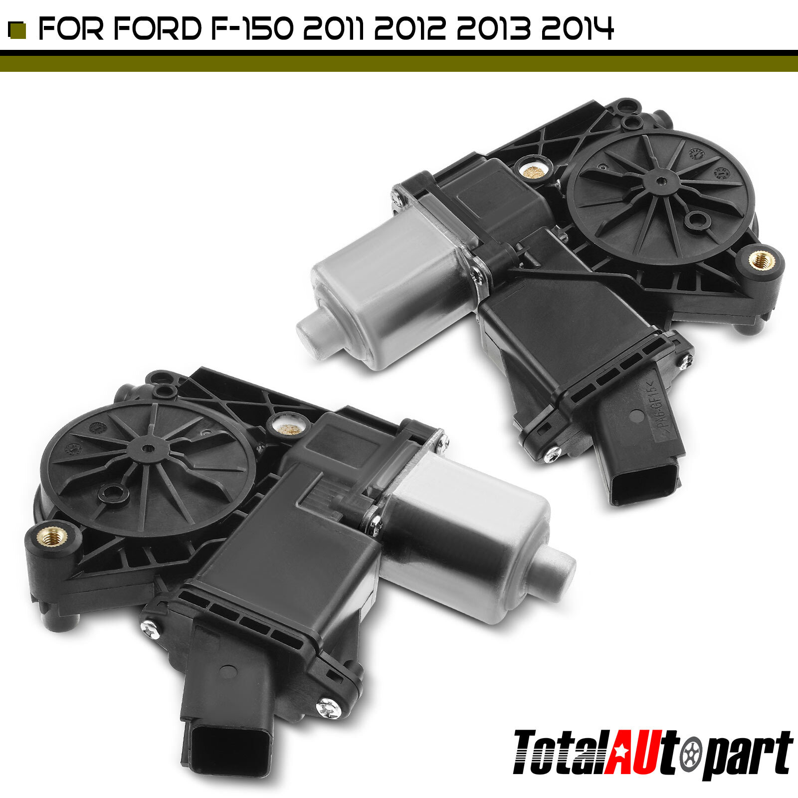 2x Window Lift Motor w/Anti-pinch for Ford F-150 11-14 Pickup Front ...