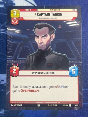 Star Wars Unlimited - Captain Tarkin Hyperspace 423 | eBay
