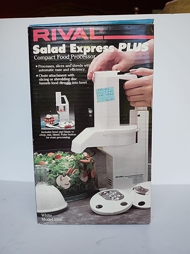 Vintage Rival 5960 Salad Express PLUS Compact Food Processor New In Box ...
