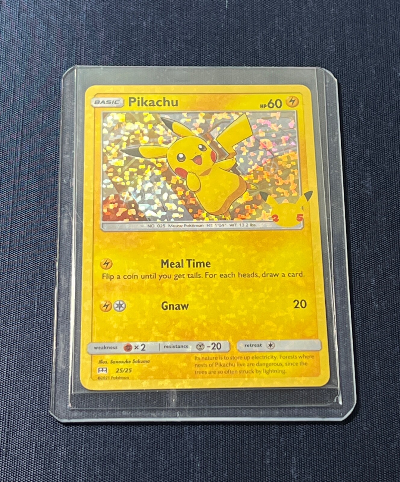 2 RARE ERROR Pikachu 25th Anniversary McDonald's 2021 HOLO 25/25 ...