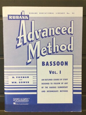 Rubank Advanced Method for Bassoon, Vol. 1 | eBay