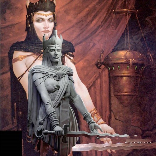 1/12 Resin Character Model Fantasy Ancient European Queen Unassembled ...