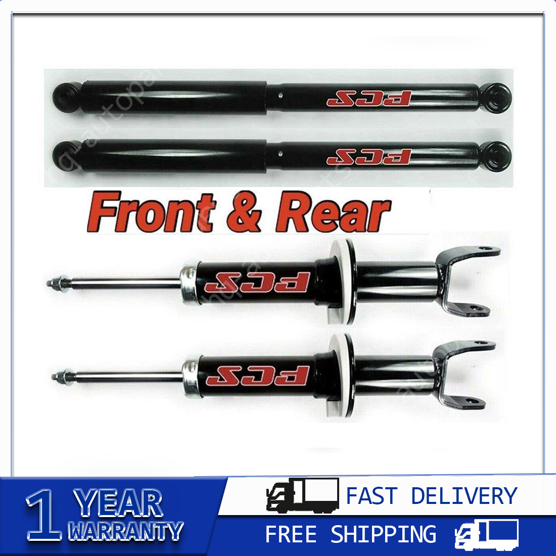 For 2009 - 2014 Ram 1500 4x4 4WD Front Struts & Rear Shocks FCS 4 ...