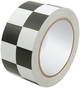 BLACK AND WHITE CHECKERED TAPE 2" X 45' ALLSTAR HOWE LONGACRE | eBay