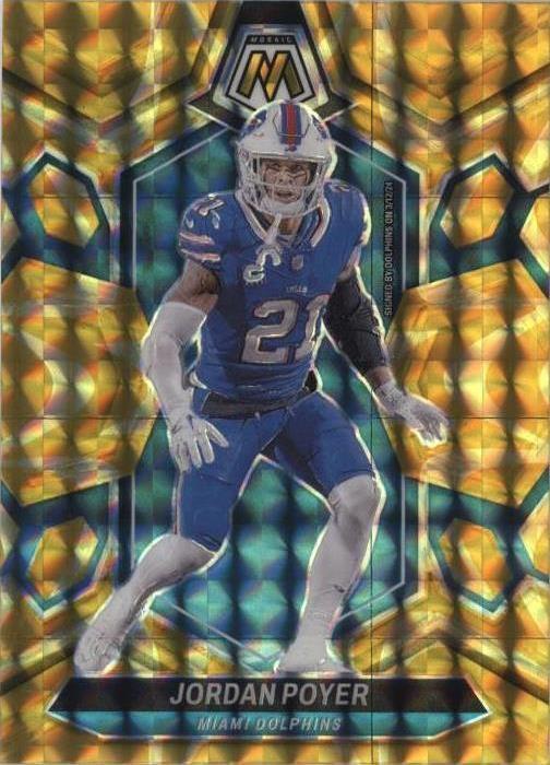 2024 Panini Mosaic - Jordan Poyer #139 Reactive Yellow Mosaic Prizm for ...
