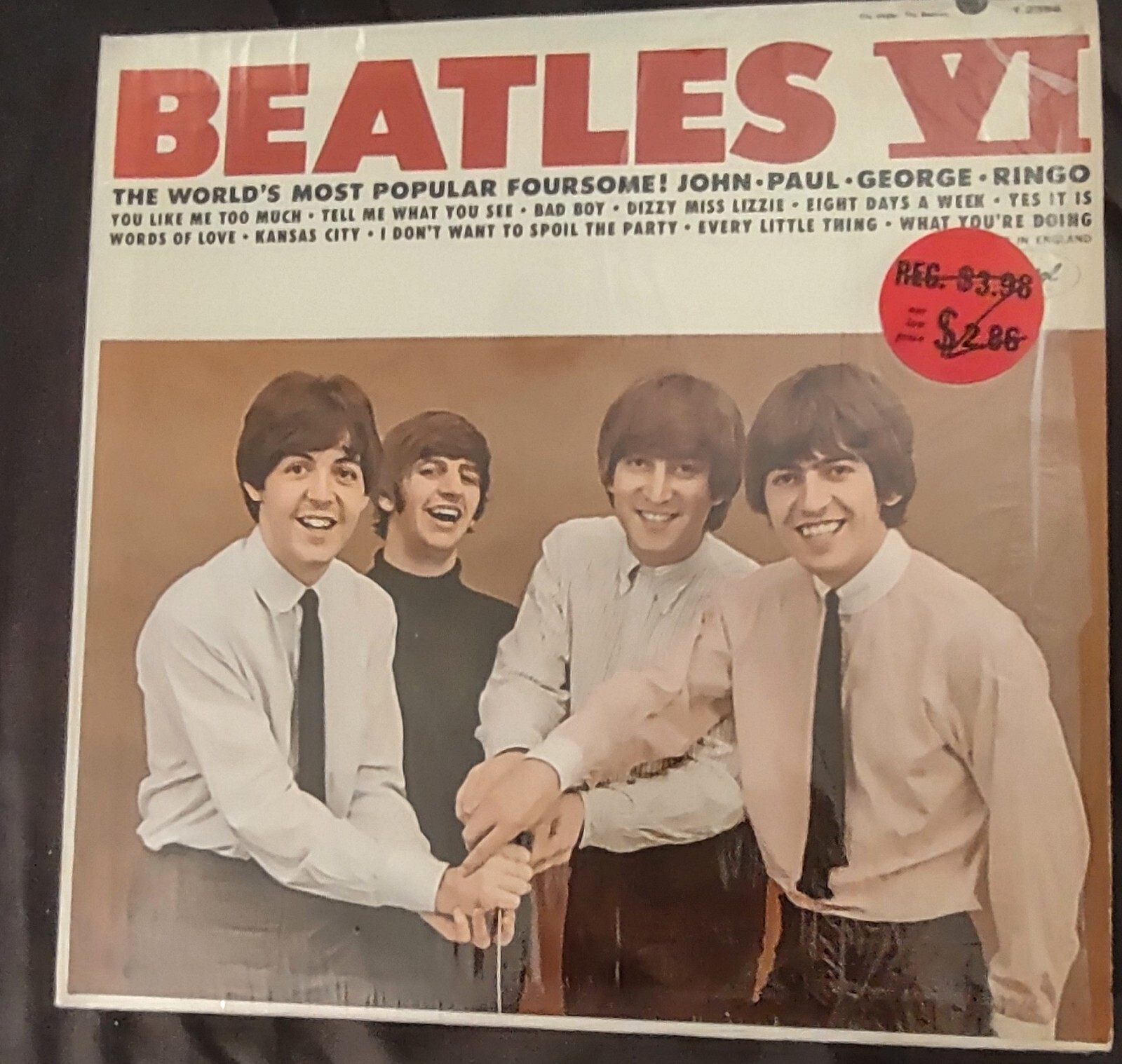 THE BEATLES VI GLOVERSVILLE DECCA PRESSING IN SHRINK 1965 USA | eBay