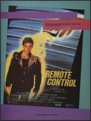 REMOTE CONTROL__Original 1988 Trade AD / ADVERT__ Kevin Dillon__Jeff ...