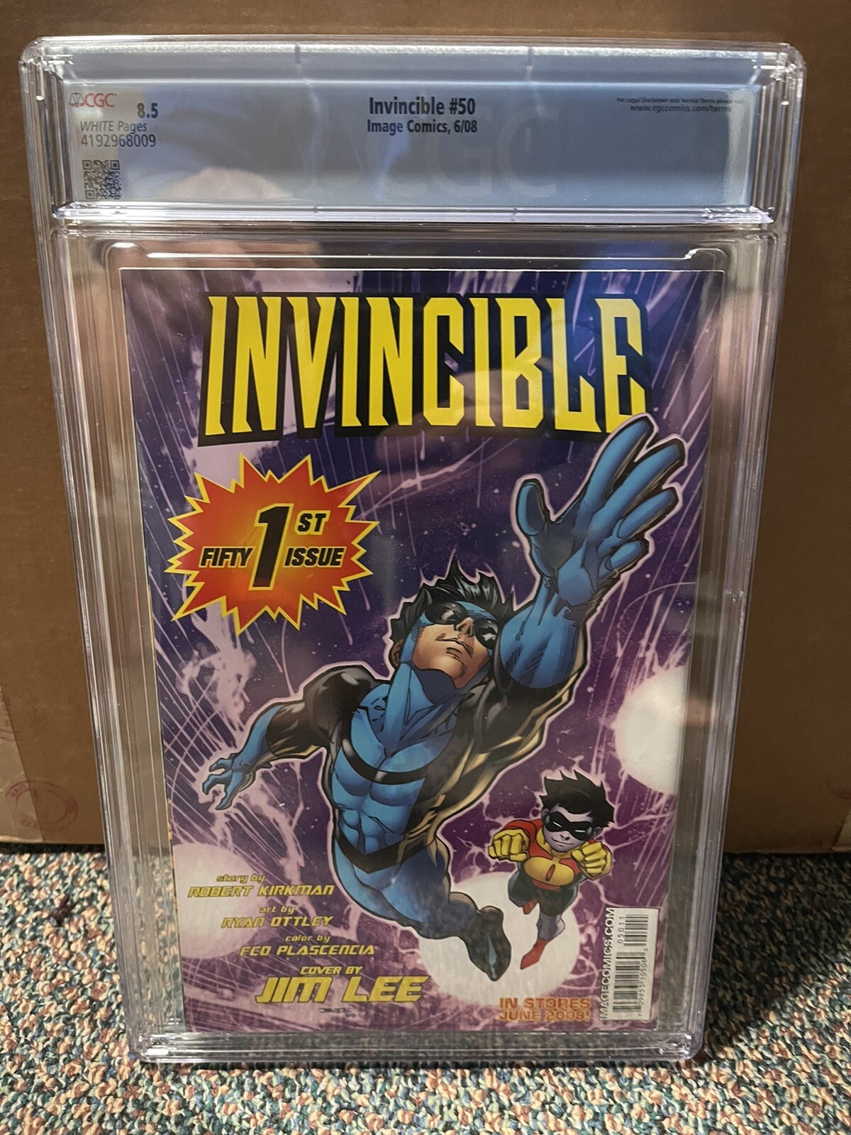 Invincible #50 CGC 8.5 - 1st Printing Amazon Show 2008 Image Comics ...