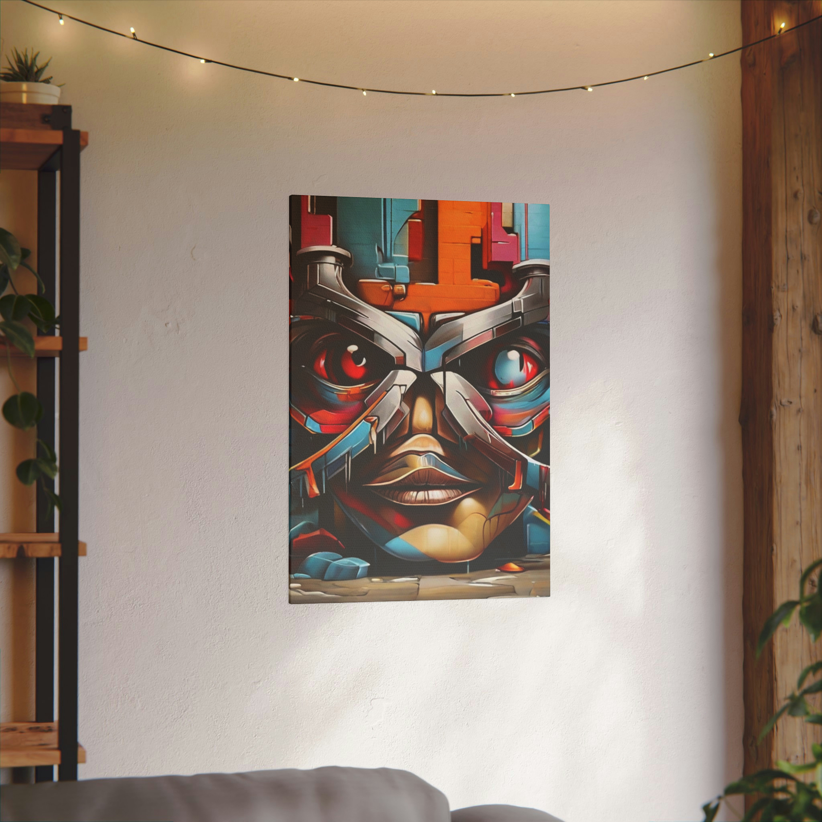 Graffiti Leinwand Poster Neon Luxus WildStyle Maske Art Deko | eBay
