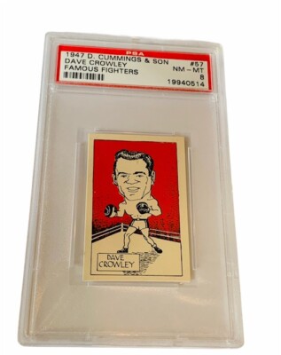 Dave Crowley Boxing Card PSA 8 Famous Fighters 1947 Cummings Son #57 ...