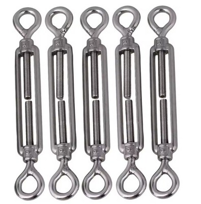 Turnbuckle M6 Eye and Eye 304 Stainless Steel for Wire Rope Tension (5 ...