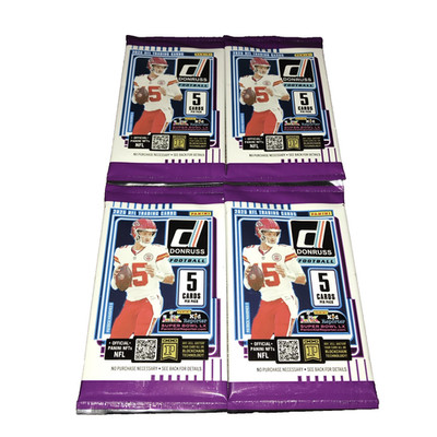 (4) 2025 Donruss Football 5 Card Packs-Factory Sealed****Free Shipping ...