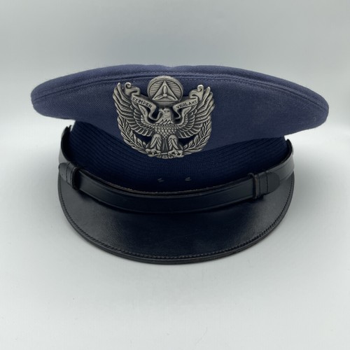 Vintage US Civil Air Patrol Cap 6 7/8 Blue Service Mens Hat 1949 Free ...