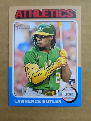 Lawrence Butler 2024 Topps Heritage Rookie Card RC #148 A's Athletics ...