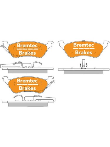 Bremtec Pro-Line Brake Pads Set fits Jeep Cherokee 3.7 KJ SUV 4x4 ...
