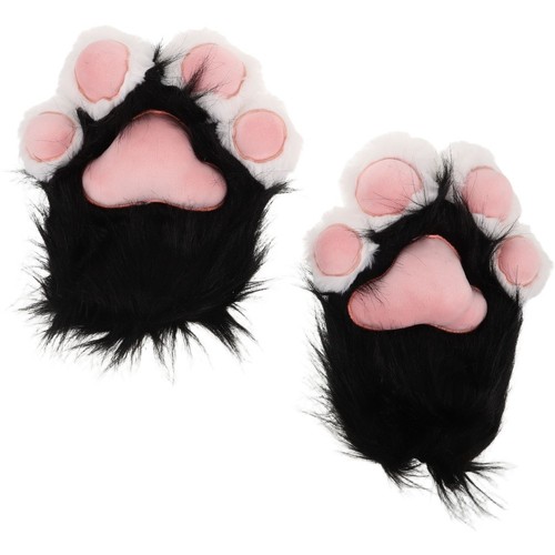 Cute Cat Claw Hand Warmer Costume Accessories Cosplay Animal Gloves ...