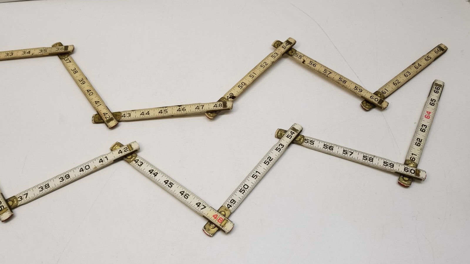 Lot of 2 Lufkin Lock Joints Ruler 72-inch | Lufkin Red End Lock Joint ...