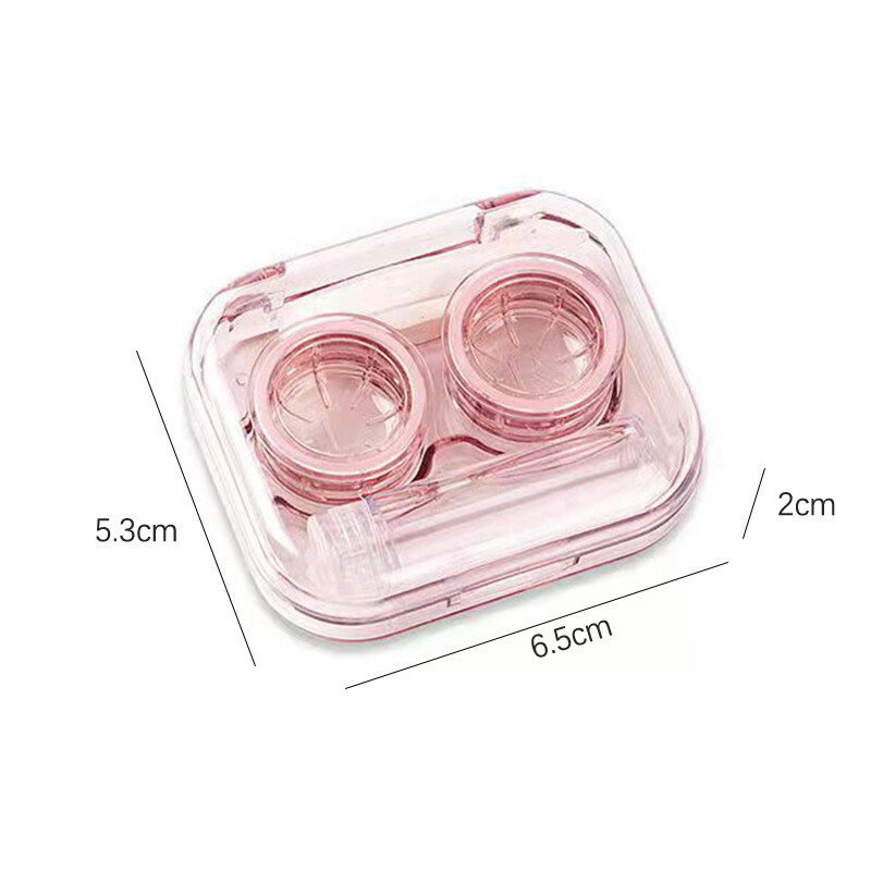 Cosmetic Contact Lens Box Visible Portable Lens Box With Tweezers ...