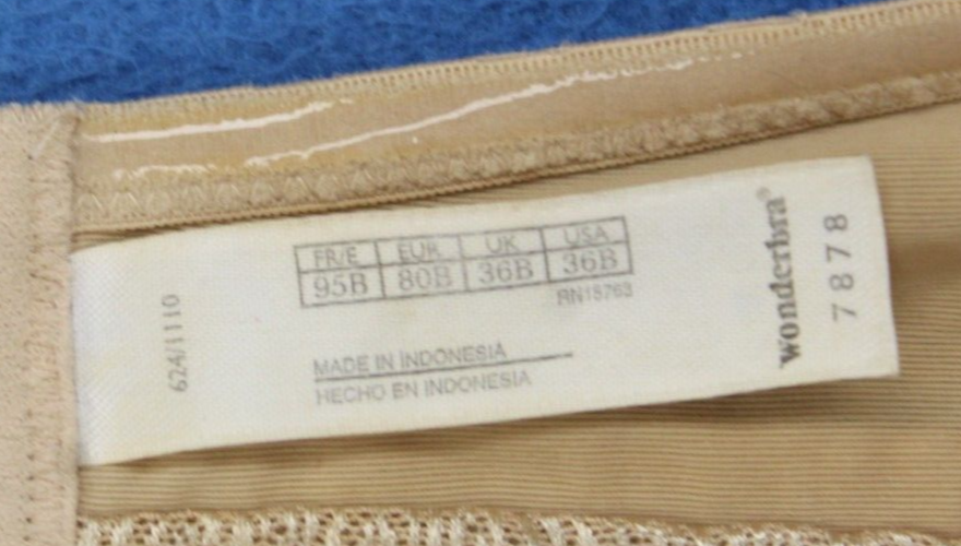 Maidenform DM0066 Wonderbra Underwire Padded Push Up Bra Lot Size 36B # ...