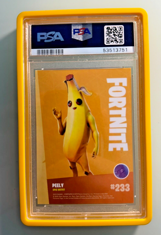 2019 Panini Fortnite #233 Peely Crystal Shard PSA 10 GEM MINT USA PRINT ...