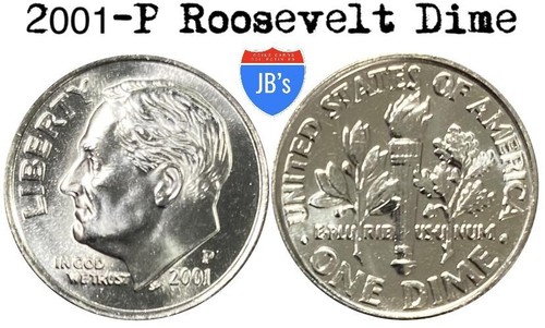 2001 (P) Roosevelt Dime BRILLIANT UNCIRCULATED *JB's Coins* | eBay