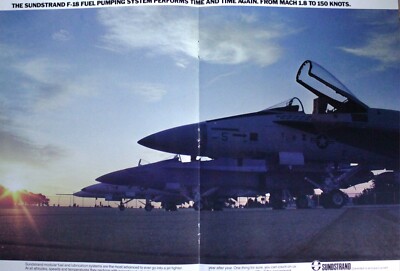 McDonnell Douglas F18 F-18 Magazine Picture Ad Aviation Lined Up Vtg ...