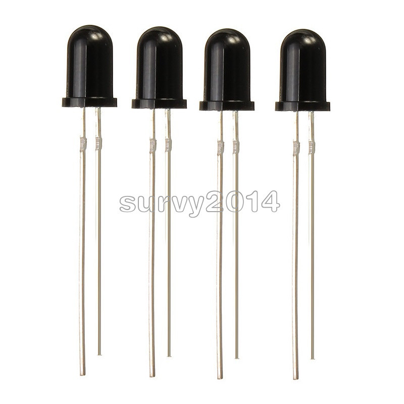 10PCS 5mm 940nm IR infrared Receiving diode LED Lamp Infrared receiver ...
