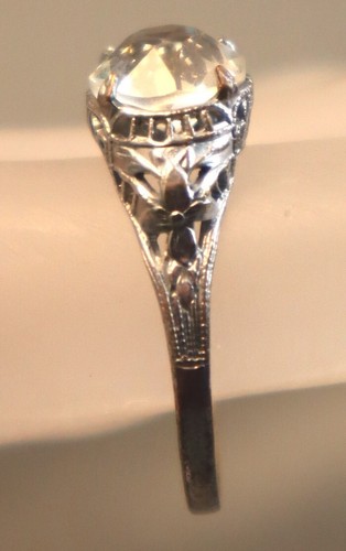 Art Deco Nemco Filigree Rhinestone Ring Size 8 | eBay