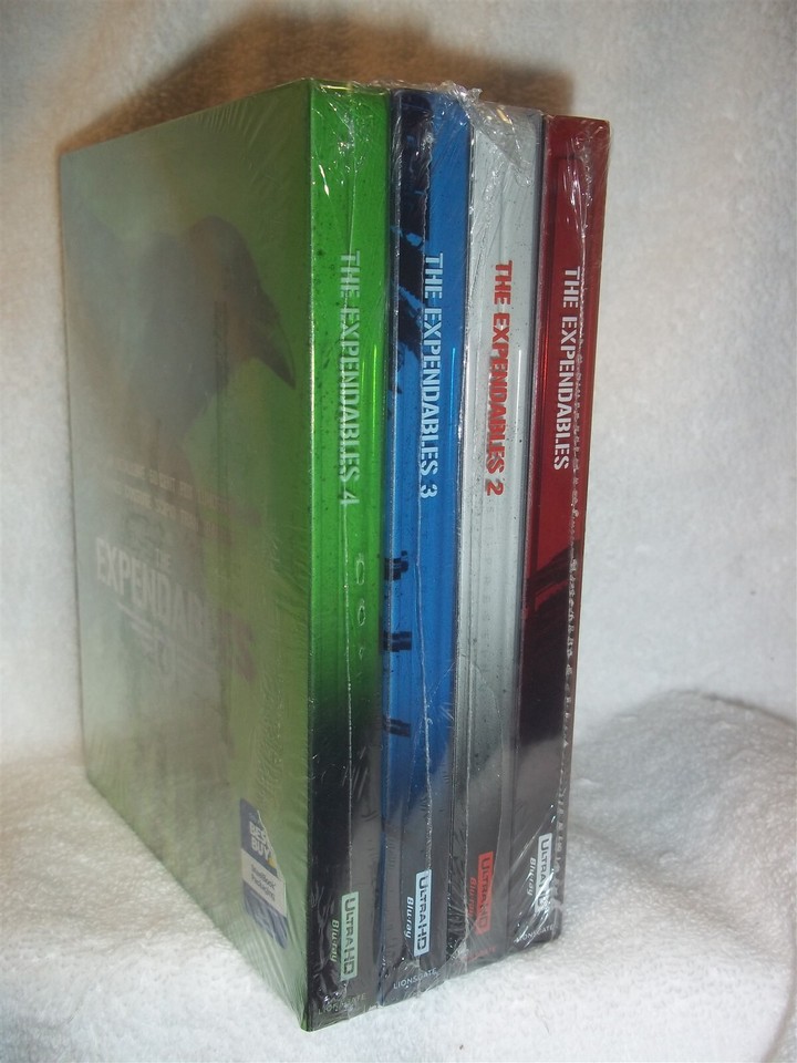 The Expendables 1-4 Ultimate STEELBOOK Set (4K/Blu-ray, 2024, 8-Disc ...