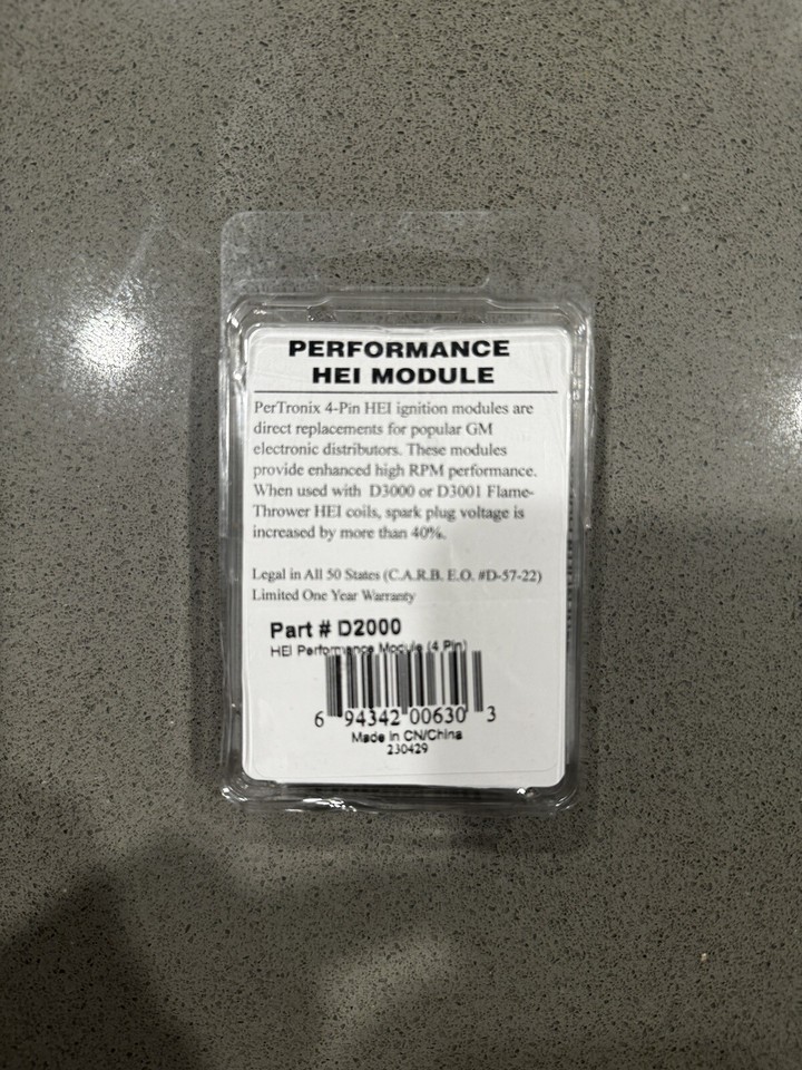 Pertronix Distributor Ignition Module D2000; Flame-Thrower for GM HEI ...