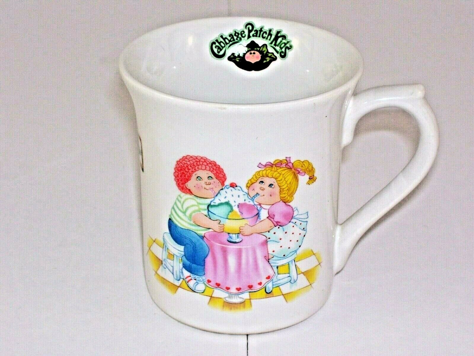 Vintage Cabbage Patch Kids Ice Cream Soda Coffee Tea Hot Cocoa Mug 1984 ...