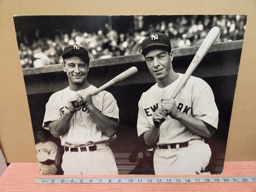 The Brearley Collection Lou Gehrig & Joe DiMaggio 1978 Copyright 20" x ...