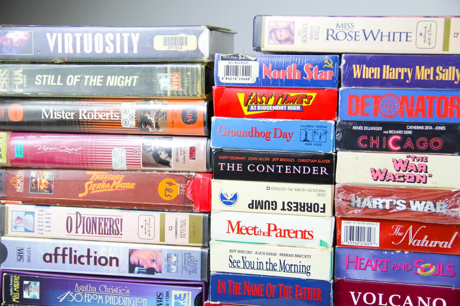 Huge Lot of 76 R-Rated VHS Films - A-List - The Godfather, Aviator ...