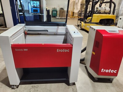 Trotec Speedy 360 80 Watt Laser with Fume Extractor and Rotary ...