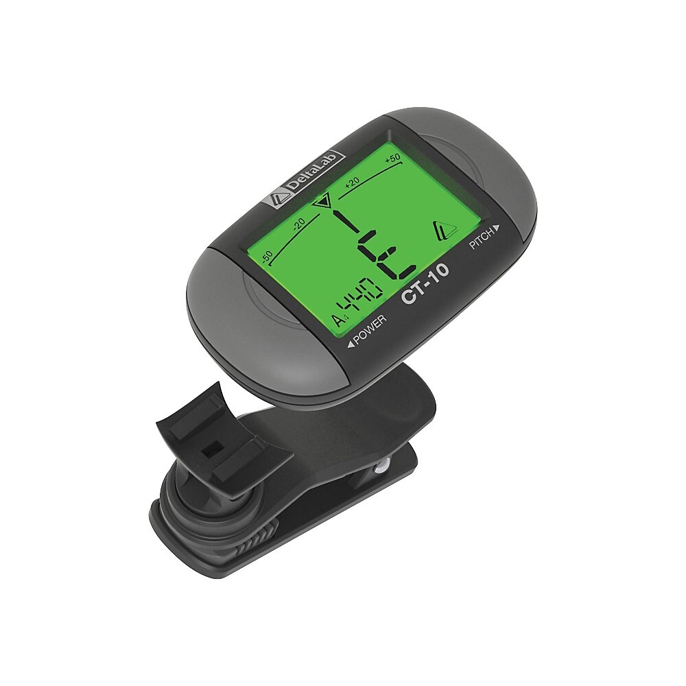 DELTALAB Ct-10 CT10 Clip-on Chromatic Instrument Tuner Guitar Bass ...