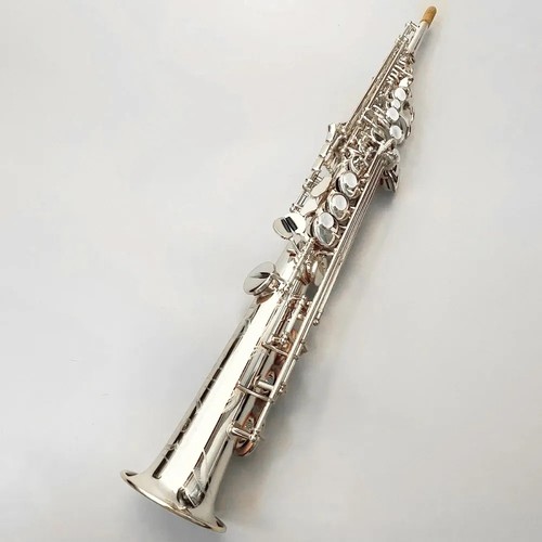 Silver 82 Professional Soprano Saxophone B Flat Manual Carved Pattern ...