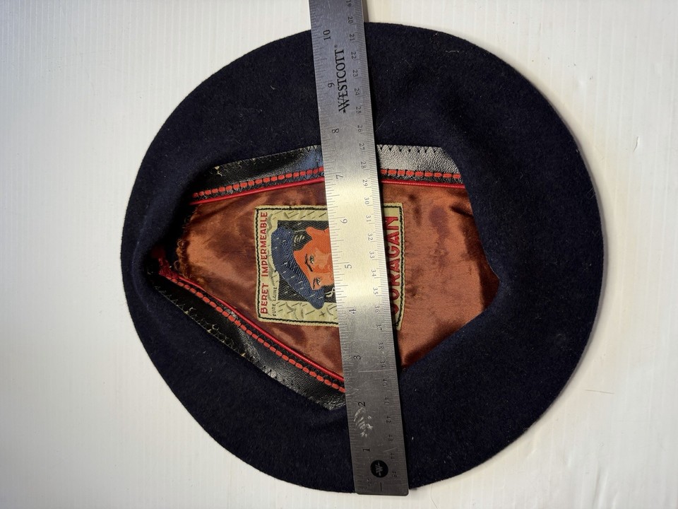 Navy Blue Ouragan Brand Beret w/ BSA Hat Pins & Clips BH-283 | eBay