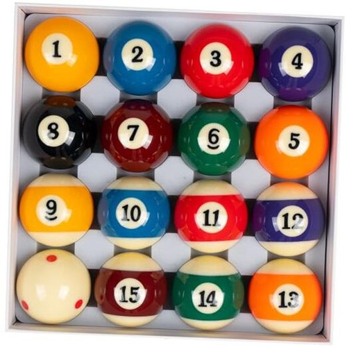 Deluxe 2-1/4" Billiard Pool Balls Marble-Swirl Style Billiards Ball ...